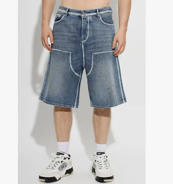 Amiri Denim Shorts With Belt Loops