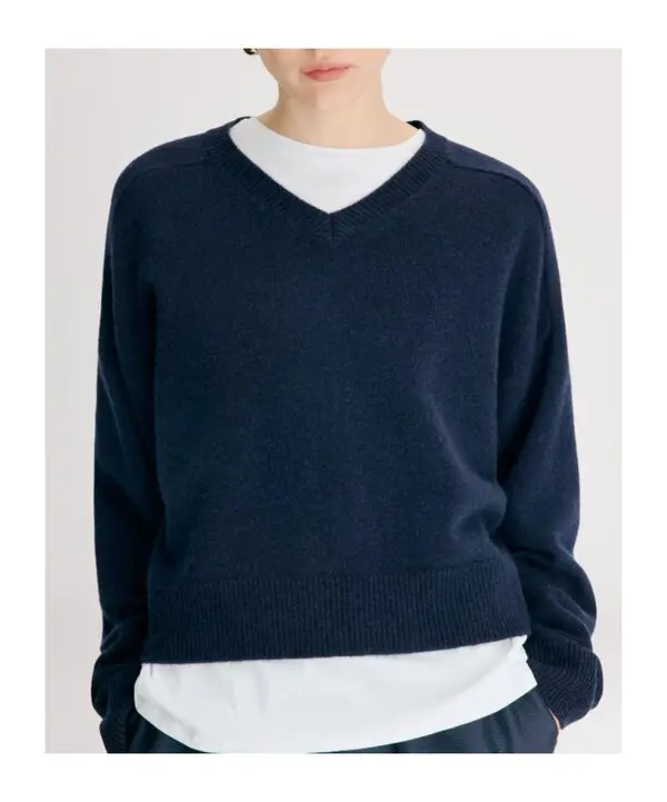 Loulou De Saison Anzor Lds V Neck Cashmere Sweater