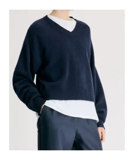 Loulou De Saison Anzor Lds V Neck Cashmere Sweater