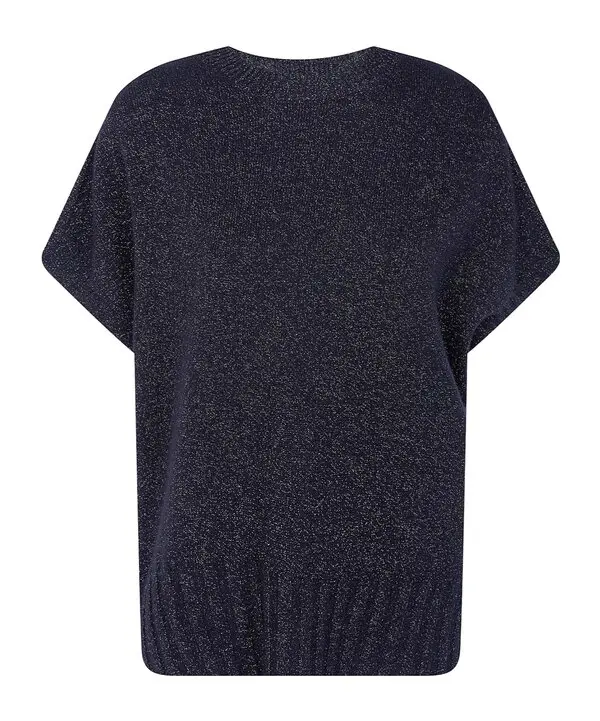 TWINSET Metallic-thread Embellished Knit Sweater