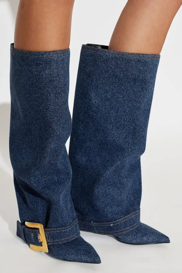 Balmain Anthem Buckled Boots