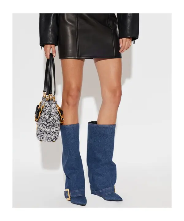 Balmain Anthem Buckled Boots