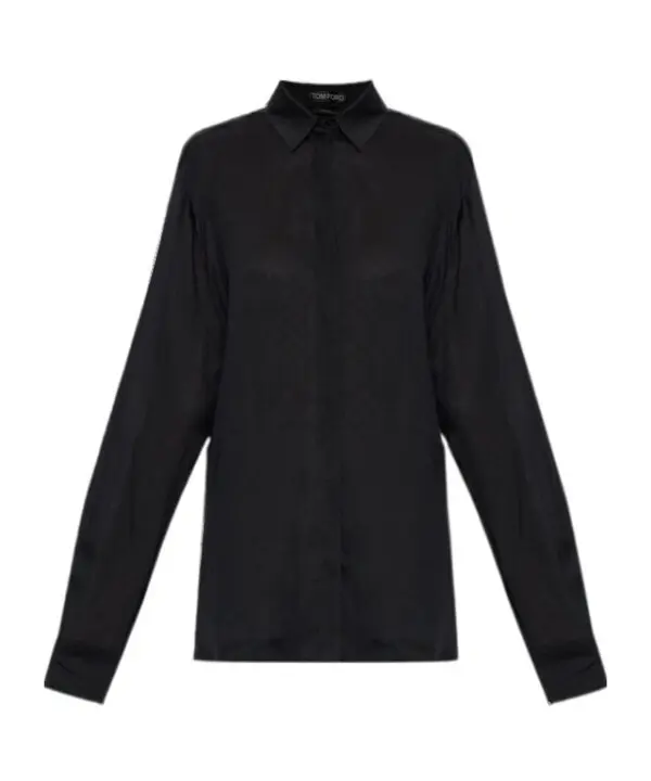 TOM FORD Collared Long-sleeved Shirt