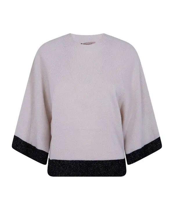 TWINSET Color-block Knit Sweater