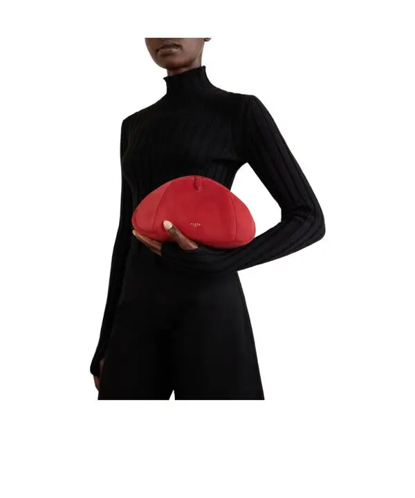 Alaïa Suede Clutch