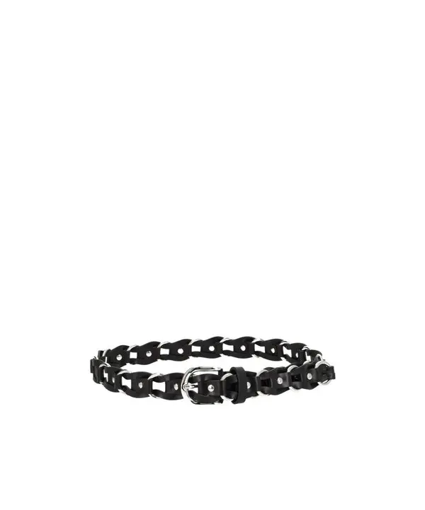 Isabel Marant Étoile Leather Chain Belt - Black