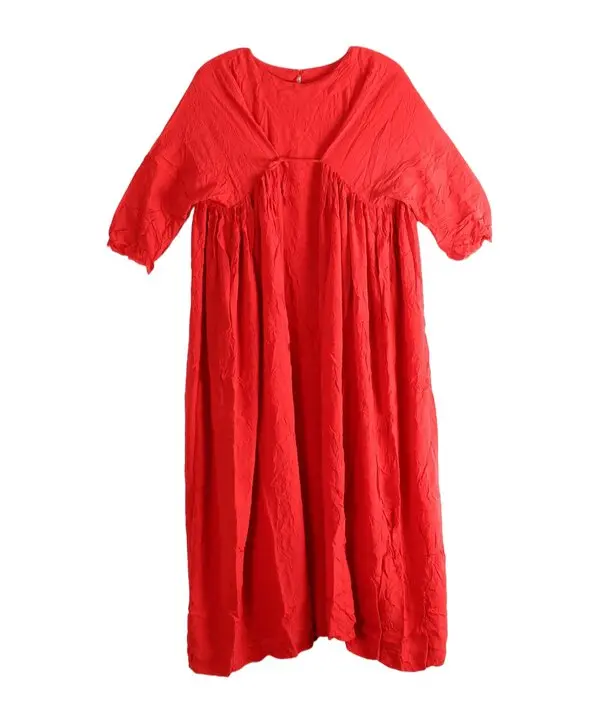 DANIELA GREGIS Pleated Dress - Red