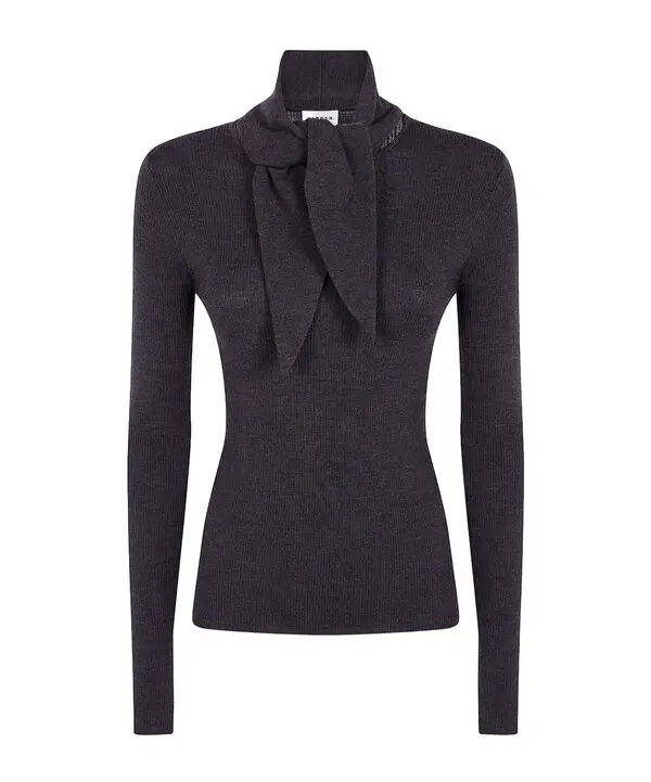 P.a.r.o.s.h Long-sleeved Sweater With Tie Detail