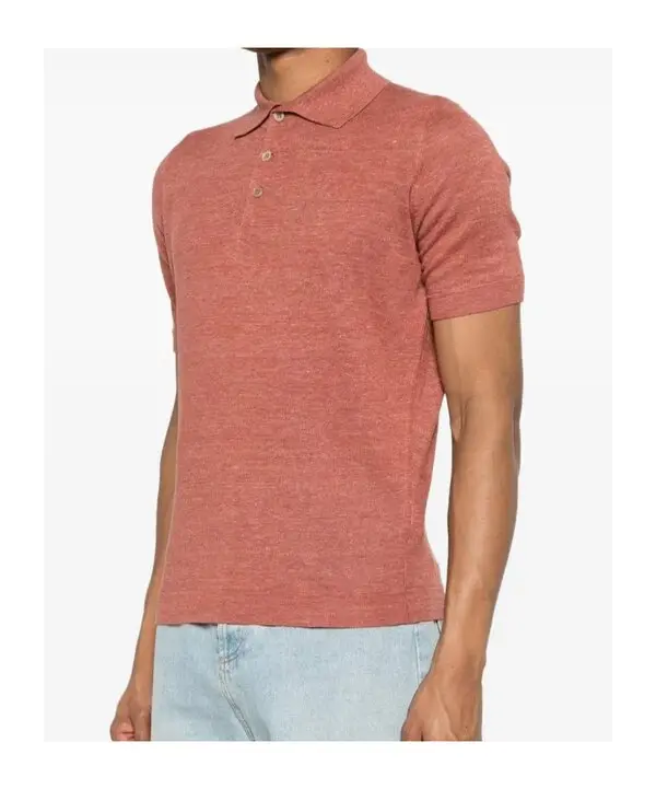 Brunello Cucinelli Textured Knit Polo Shirt