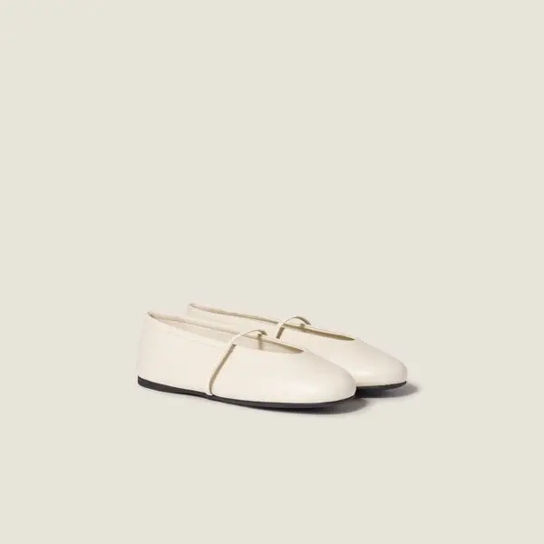Miu Miu Nappa Leather Ballerinas