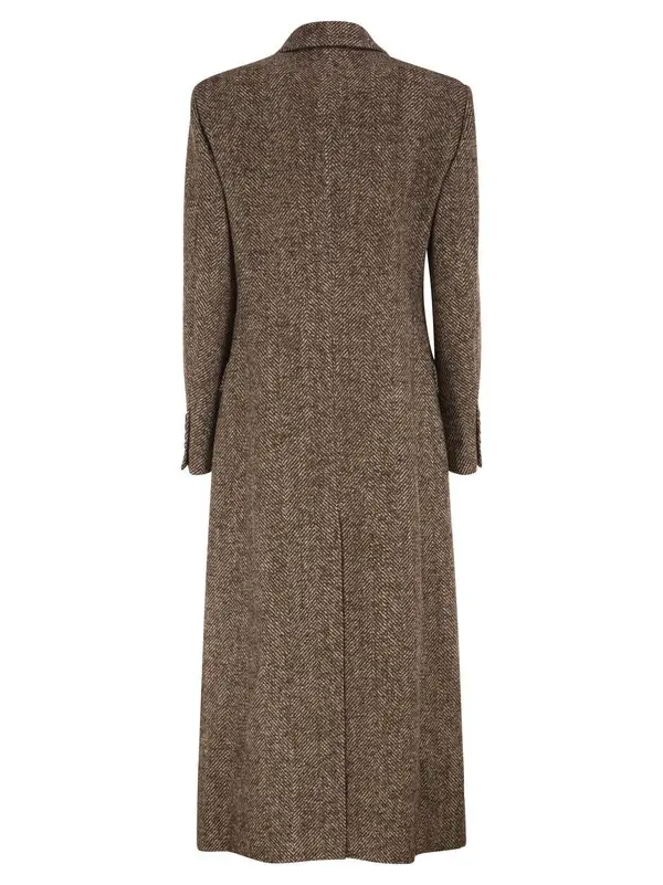 Brunello Cucinelli Double-breasted Wool And Alpaca Herringbone Coat