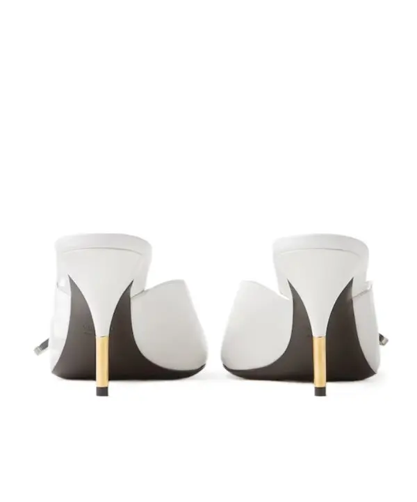 Versace Nyx Leather Mules 80 Mm
