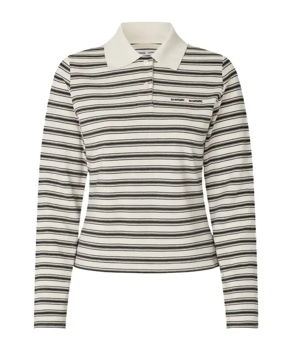Samsøe Samsøe Long Sleeve Polo Shirt - No