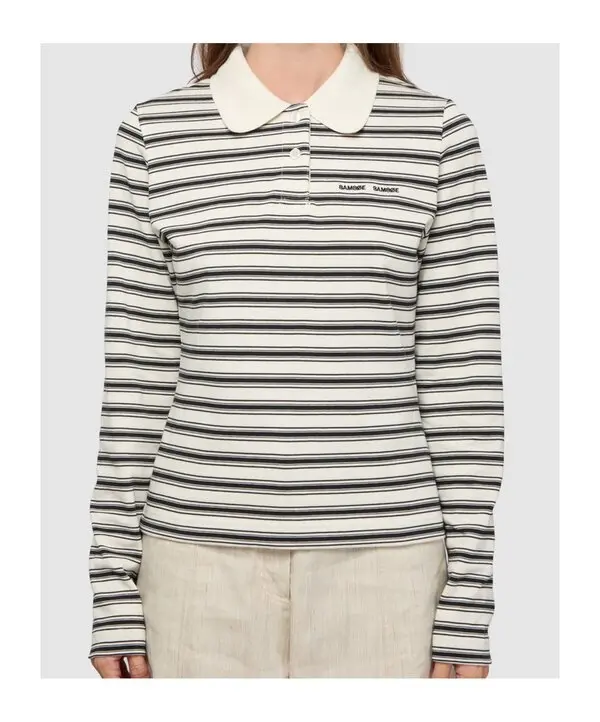 Samsøe Samsøe Long Sleeve Polo Shirt - No