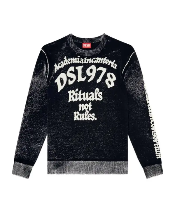 DIESEL® Dsl1978" Graphic Long Sleeve Sweater