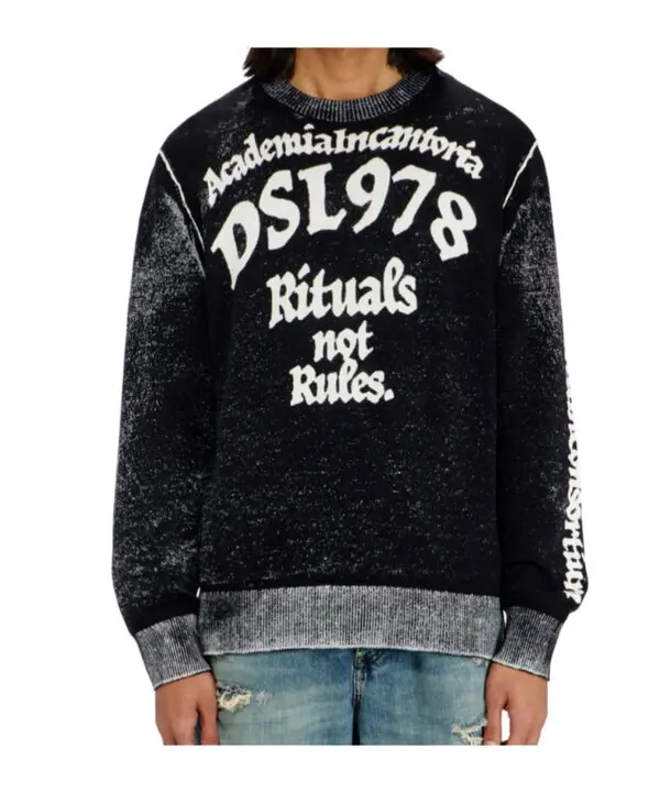 DIESEL® Dsl1978" Graphic Long Sleeve Sweater