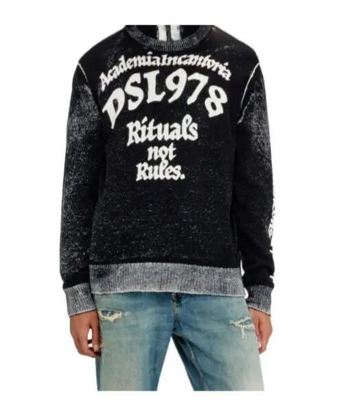DIESEL® Dsl1978" Graphic Long Sleeve Sweater
