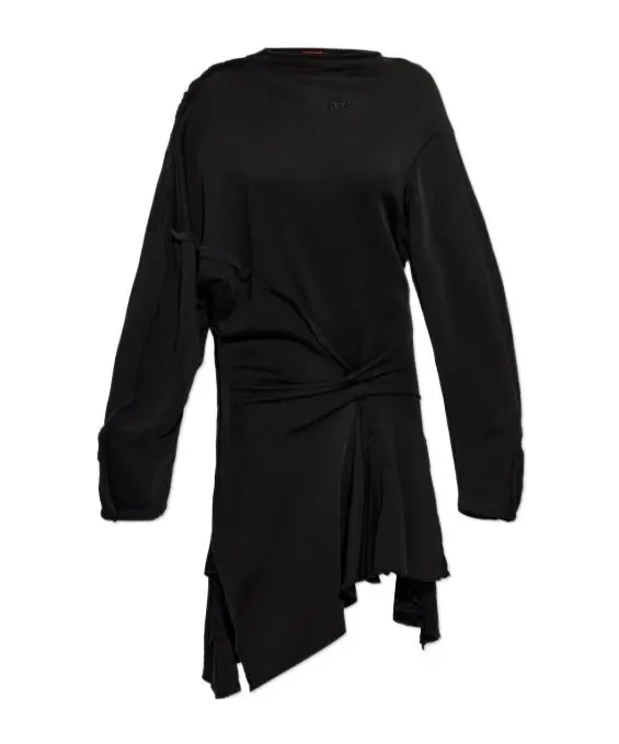 DIESEL® Long-sleeved Asymmetrical Dress