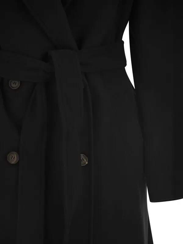 Brunello Cucinelli Pure Cashmere Double-breasted Belted Coat