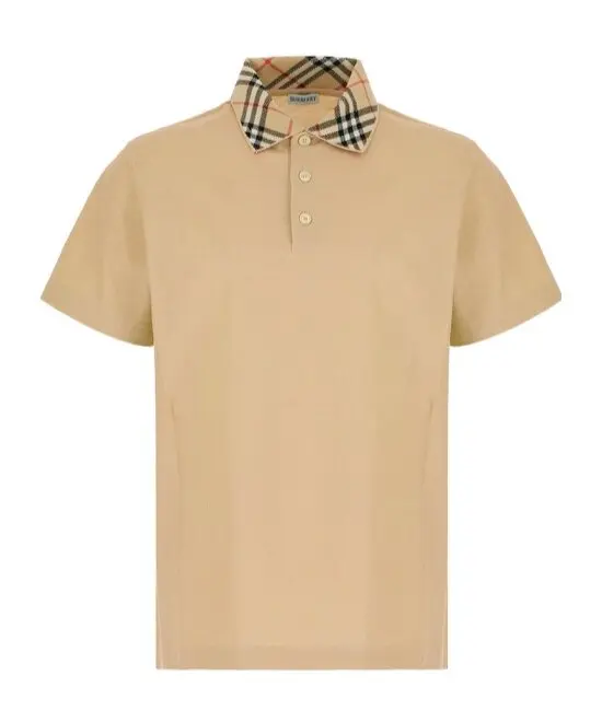 Burberry Short-sleeved Polo Shirt - Beige