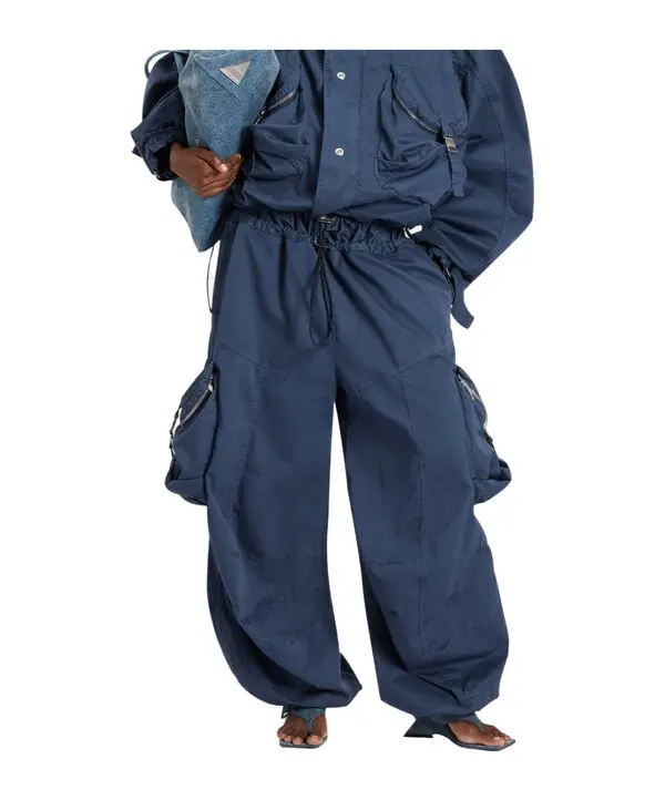 Attico Cotton Gabardine Cargo Pants