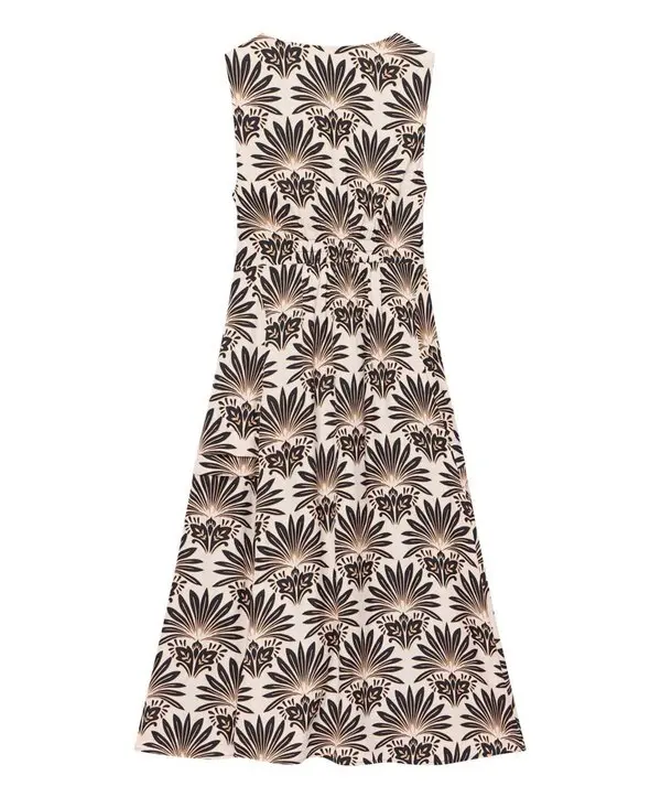 Mint Velvet Floral Print Sleeveless Midi Dress