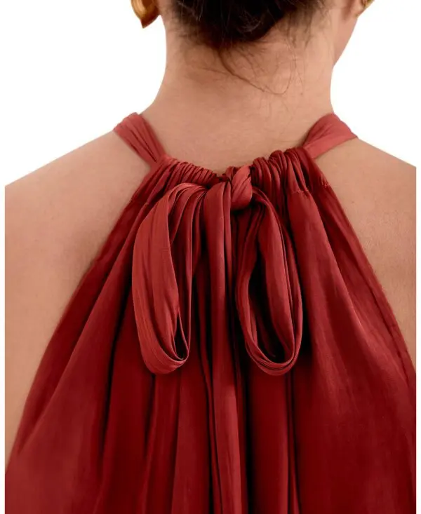 Mint Velvet Ruffle Halter Neck Maxi Dress