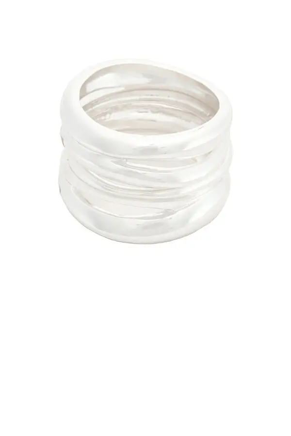SAME Layered Tower Bangle - Silver