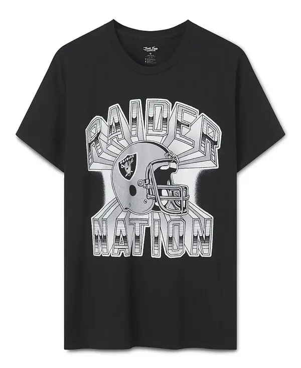 Junk Food Clothing Las Vegas Raiders Heroic Graphic Tee - Black