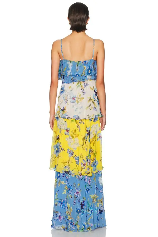 Hemant & Nandita Tiered Maxi Dress