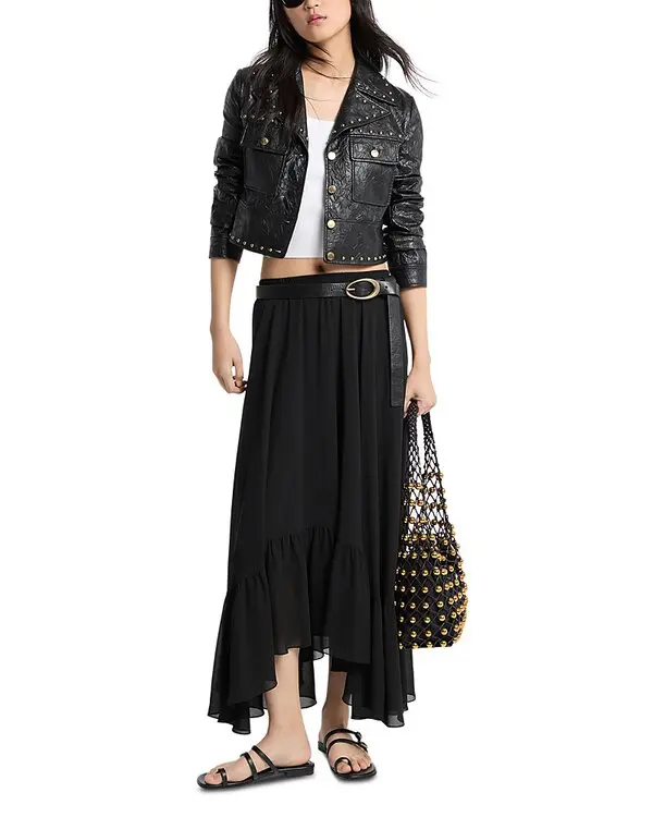 Michael Kors High-low Ruffled Skirt