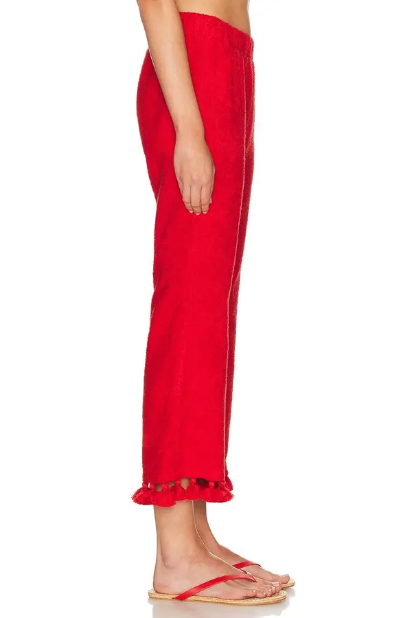Cap D'antibes Morgan Pant In White - Rouge
