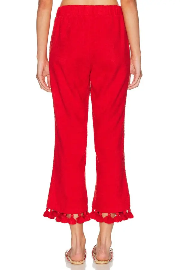 Cap D'antibes Morgan Pant In White - Rouge