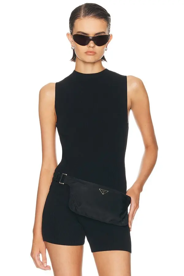 Alexander Wang Track Stripe Tank Top - Black