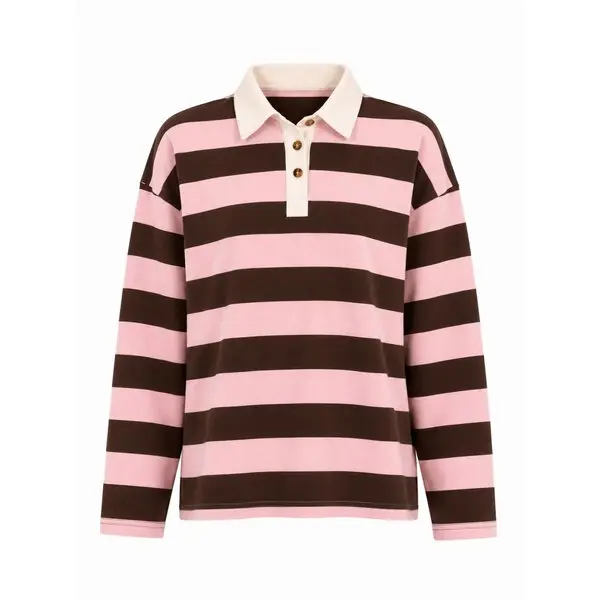 MIND TRAVELER Filipa Brown And Polo Shirt - Pink