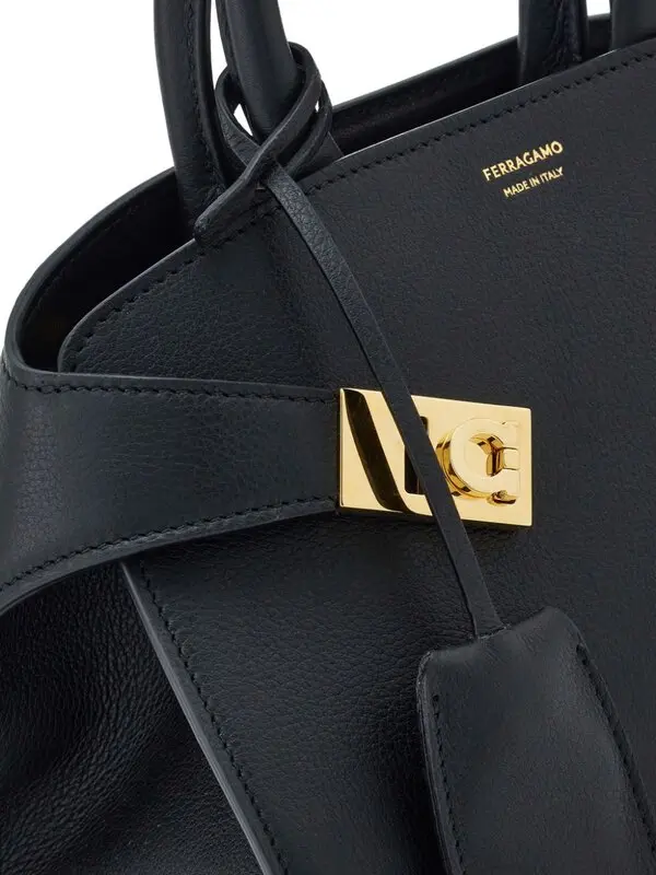 FERRAGAMO Hug Mini Leather Handbag - Multicolor