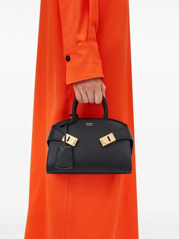 FERRAGAMO Hug Mini Leather Handbag - Multicolor