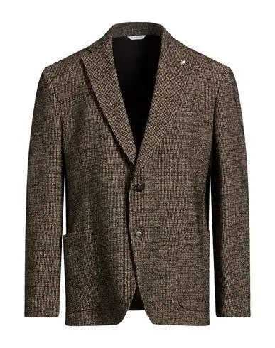MANUEL RITZ Blazer Size Cotton, Polyester, Acrylic, Wool - Brown