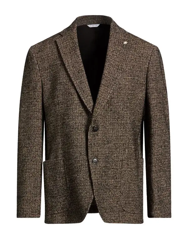 MANUEL RITZ Blazer Size Cotton, Polyester, Acrylic, Wool