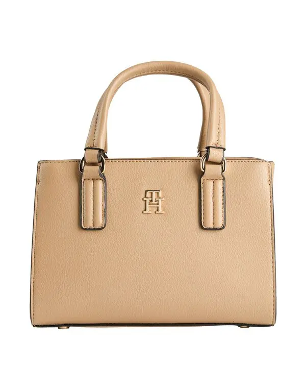 Tommy Hilfiger Polyurethane Tote Bag - Beige