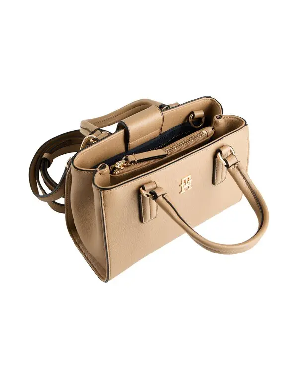 Tommy Hilfiger Polyurethane Tote Bag - Beige
