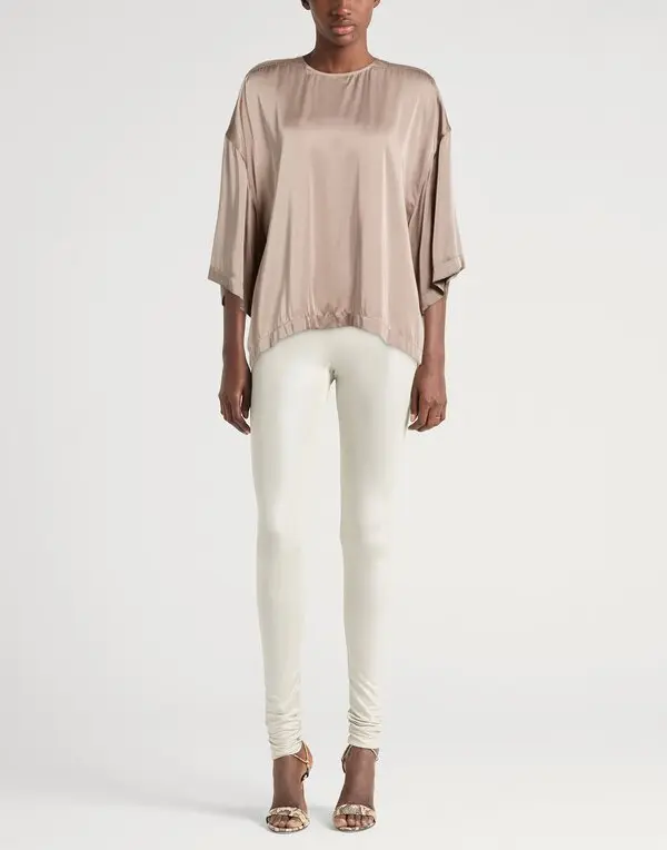 Rick Owens Top Cream Size Acetate, Viscose - Grey