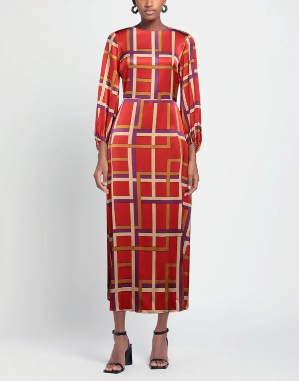 Momoni Maxi Dress Size Silk, Elastane
