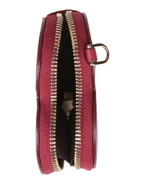 Bally Coin Purse Cream Leather - Red
