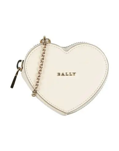 Bally Coin Purse Cream Leather - White
