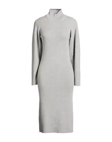 Majestic Filatures Midi Dress Size Merino Wool - Grey
