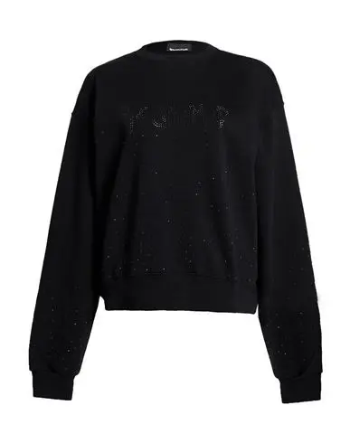 DISCLAIMER Cotton Sweatshirt With Crystal Embellishments - Black