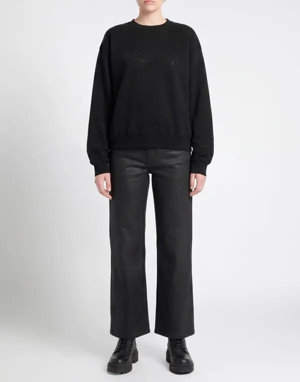 DISCLAIMER Cotton Sweatshirt With Crystal Embellishments