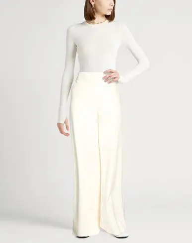 Max Mara Pants Ivory Size Cotton, Elastane