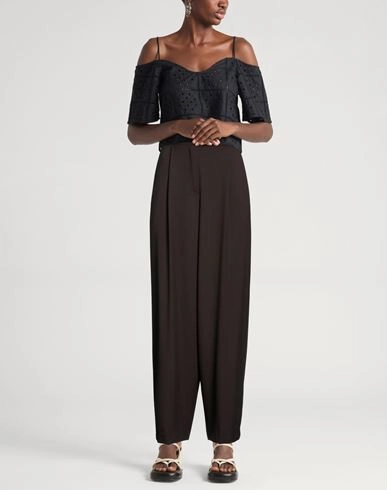 KAOS Wide-leg High-waisted Darts Trousers